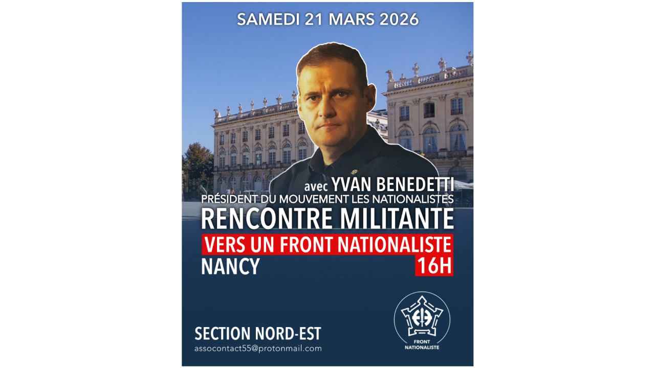 Rencontre militante avec Yvan BENEDETTI le 21 mars 2026 à Nancy - Les ...